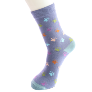 Multi Paw Prints Denim - Miss Sparrow