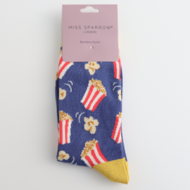 Popcorn Socks Denim - Miss Sparrow